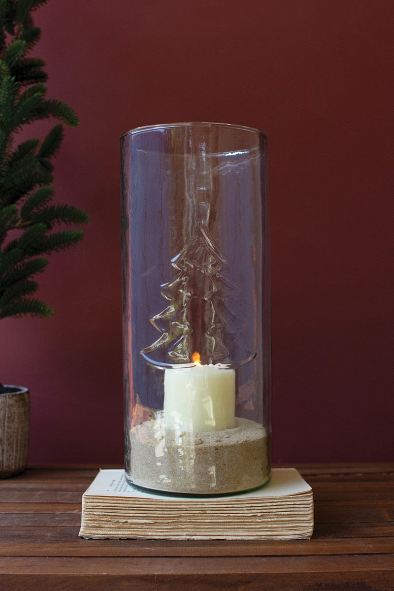 Embossed Christmas Tree Cylinder